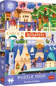 TREFL Puzzle Premium Plus The Art of Colour: Budapešť, Maďarsko / 1000