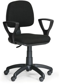 Pracovní židle Milano s područkami, černá