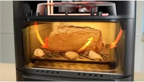 Midea MAD 1100 DADK černá / Horkovzdušná fritéza / 1000 W / objem 6 l