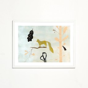 Andrea Tachezy | Lesní II Rám: Dubový, Velikost: 70 x 100 cm