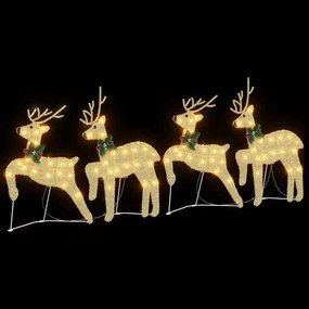 LED Sobové 4 ks Zlatá 45 x 19 x 65 cm textil 3385893