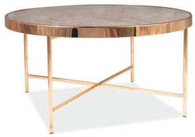 MAXIVA Konferenční stolek - FORTUNA B, mramor/zlatá