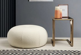 Atelier del Sofa Taburet Tina - Bouclet White, Bílá