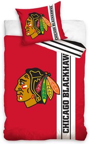 TipTrade s.r.o. Hokejové povlečení NHL Chicago Blackhawks Belt 140x200 + 70x90