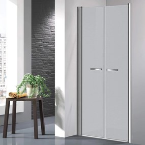 ARTTEC Dvoukřídlé sprchové dveře do niky COMFORT 91 - 96 cm grape sklo