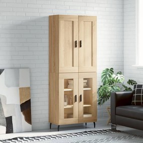Skříň highboard dub sonoma 69,5 x 34 x 180 cm kompozitní dřevo 3199636