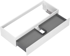 Mexen Orio, koupelnová skříňka 120 cm, 1 zásuvka, bílá matná, 91A10-12023-1-BF01