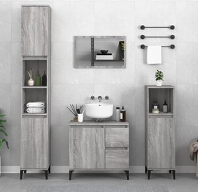 vidaXL Koupelnová skříňka 65 x 33 x 60 cm kompozitní dřevo [819829] Barva: šedá sonoma