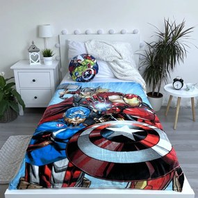 Jerry Fabrics Dětská deka Avengers Heroes 02, 100 x 150 cm