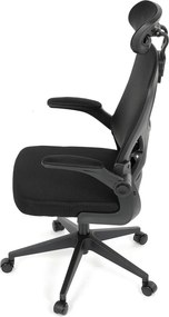 Ergonomická kancelářská židle ALEXANDRE - černá síťovina
