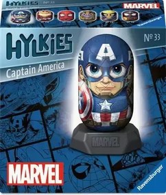 Ravensburger 3D Puzzle Hylkies: Marvel: Captain America / 54 dílků / o
