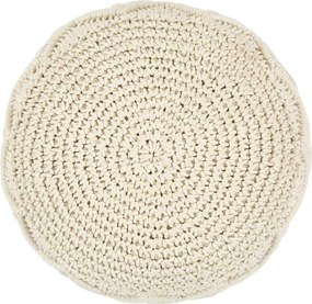Ručně vyrobený sedací puf macrame 45 x 30 cm bavlna 248089