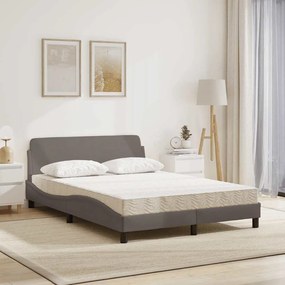 Postel s matrací Dover taupe 140 x 200 cm textil 3208408
