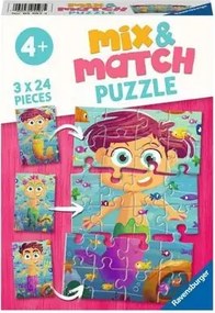 Ravensburger Mix  Match Puzzle Mořské víly / 3x24 dílků / od 4 let