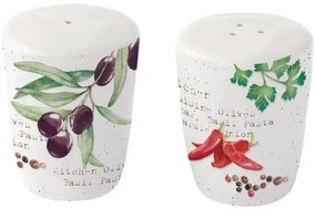 Easy Life Porcelánová slánka a pepřenka Home &amp; Kitchen-6cm