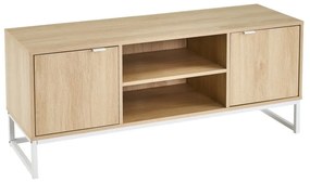 TV stolek v dekoru břízy v přírodní barvě 120x52,5 cm – Casa Selección