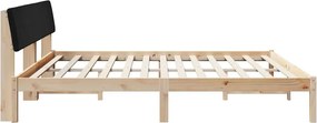 Rám postele Hnědo-černá 200 x 200 cm Masivní borovicové dřevo 3394350