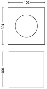 Philips 50491/31/P0-LED Stmívatelné bodové svítidlo MYLIVING BOX 1xLED/4,5W/230V