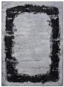 Dywany Łuszczów Kusový koberec Core A004 Frame black/light grey - 80x150 cm