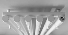 Sapho Pilon otopné těleso 418 x 1800 mm se šesti háčky pro ručník bílá mat IZ131T