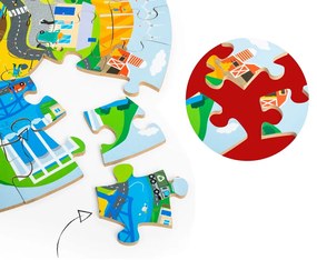 Bigjigs Toys Kruhové puzzle Recyklace