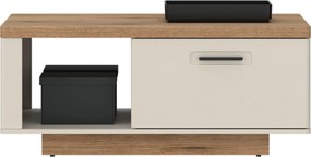 XXXLutz KONFERENČNÍ STOLEK, barvy dubu, kašmírová, kompozitní dřevo, 100/43/62 cm Hom`in - Konferenční stolky - 001803087005