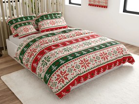 Povlečení z mikrovlákna FROSTED CHRISTMAS barevné Rozměr povlečení: 70 x 90 cm | 140 x 220 cm