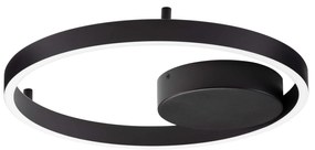 LED stmívatelně černé designové stropní svítidlo Hedra