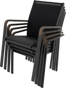 Doppler EXPERT WOOD Plus - zahradní stohovatelné křeslo - Rozbalené zboží (N609)