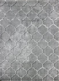 BE Koberec Elite 17391 GREY - šedý obdélníkový Rozměr: 60x100 cm
