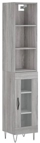 Skříň highboard šedá sonoma 34,5 x 34 x 180 cm kompozitní dřevo