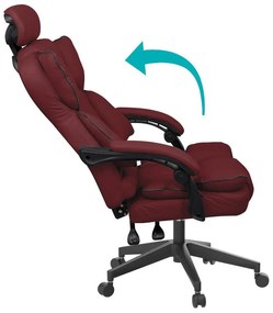 Ředitelská otočná židle LUX, ve více barvách, burgundská