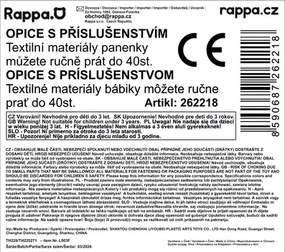 RAPPA Opička Kimi miminko s celovinylovým tělem 32 cm / od 3 let