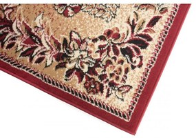 Kusový koberec PP Květiny červený atyp 100x150cm