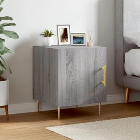 vidaXL Noční stolek 40 x 40 x 50 cm kompozitní dřevo [827534] Barva: šedá sonoma