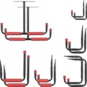 Nástěnné háky pro žebříky jízdních kol a nářadí doma i na zahradě 12 ks Parkside
