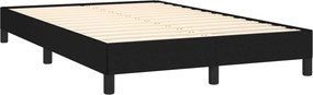 Box spring postel s matrací černá 120x190 cm textil 3269711