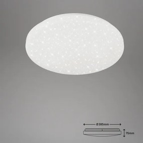 Stropní LED svítidlo hvězdné nebe BRILONER průměr 38,5cm 18W IP44 bílé 2360016