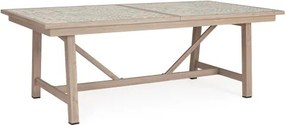 BIZZOTTO Rozkládací zahradní stůl KALIMERA světlý 212-285x106 cm 0664138