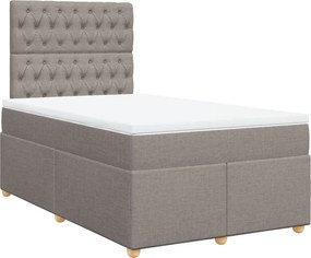 Box spring postel s matrací taupe 120x190 cm textil 3293530
