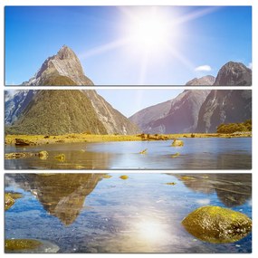 Obraz na plátně - Fjordy - čtverec 338C (105x105 cm)