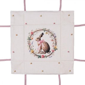Košík na pečivo zajíc s květy Easter Whispers Collection - 35*35*8 cm