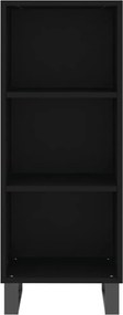 vidaXL Skříň highboard 34,5 x 34 x 180 cm kompozitní dřevo [3200346] Barva: Černá