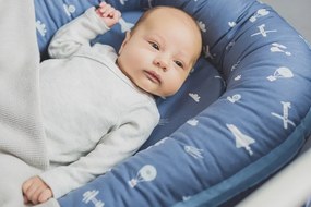 Mimiconcept Hnízdo Vesmír oboustranné modré