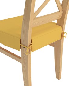 Sedák na židli IKEA Ingolf barva žlutá