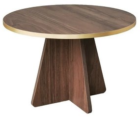 Konferenční stolek Mushroom Gold and Walnut