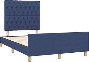 Rám postele bez matrace modrá 120x200 cm textil 3125290