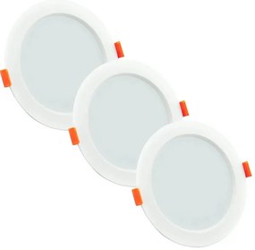 SADA 3xLED Koupelnové podhledové svítidlo MIRO LED/6W/230V IP44