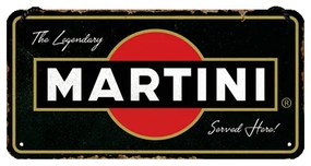 Postershop Závesná cedule: Martini Served Here - 20x10 cm