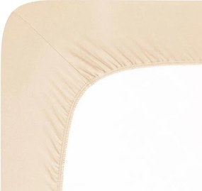 Napínací prostěradlo jersey s elastanem kávové